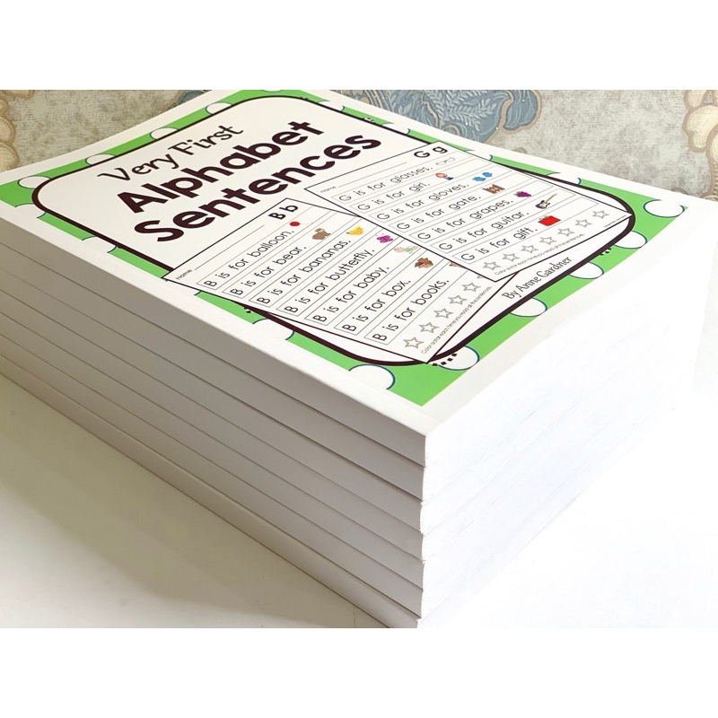 240 Pages Very First Alphabet Sentences (4-6 Years Old) | Shopee Singapore