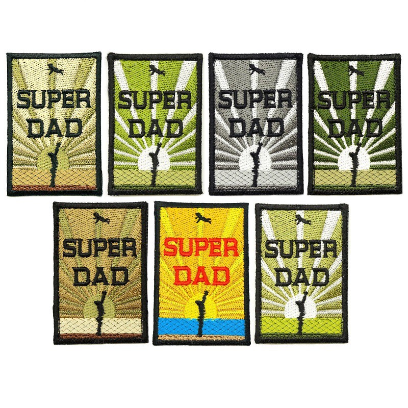 SUPER DAD PATCH - AVOCADO / DARK ACU / FOREST / FULL COLOR / MULTICAM ...