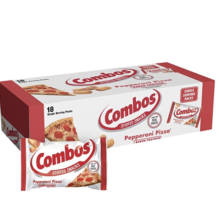 COMBOS Pepperoni Pizza Cracker Baked Snacks Bag 18 Packs | Shopee Singapore