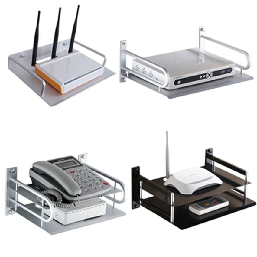 Large Router Shelf Wireless Wifi Shelves Stand Wall Mounting ...