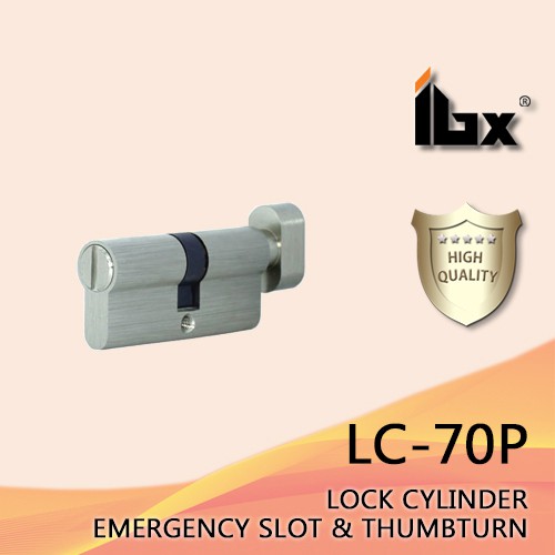 IBX LC-70P | Lock Cylinder 70mm | Emergency Slot | Thumbturn | Shopee ...