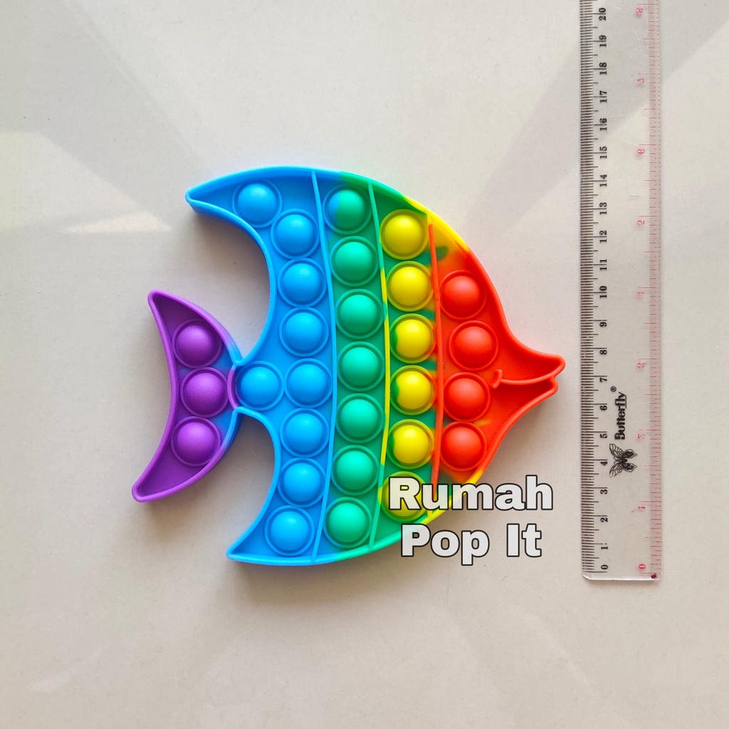 Pop It Fidget Toys RAINBOW Fish/Fidget Pop It Squishy/Pop It Toys ...
