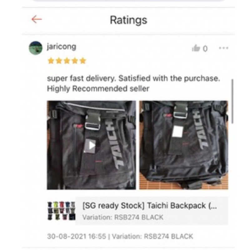 [SG ready Stock] Taichi Waterproof Backpack (RS271, RSB274, RS272 LED ...