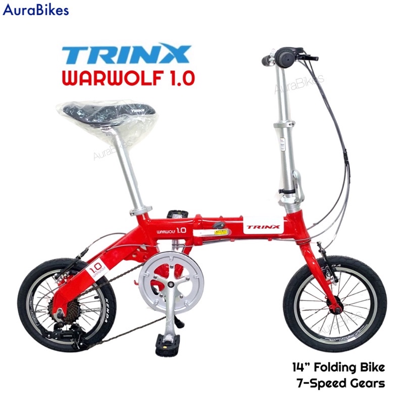 TRINX Warwolf 14” Folding Bike New Foldable Bicycle Aluminium Alloy ...