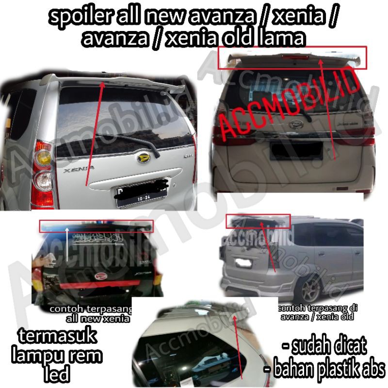 Spoiler for the all new toyota avanza xenia old mugen model with ...