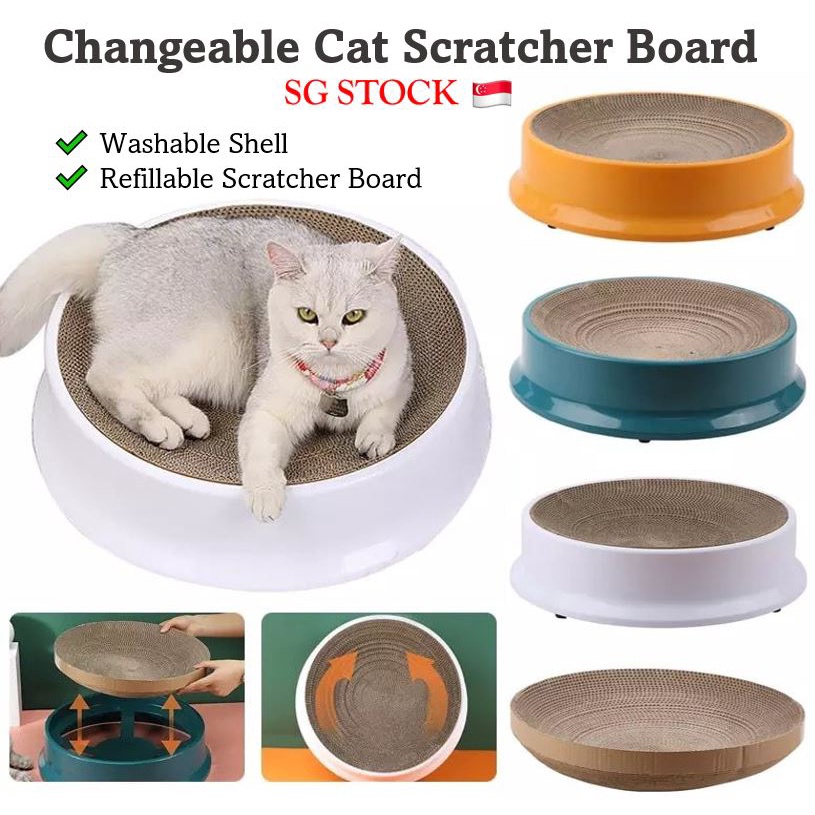 [SG SELLER] Scratcher Changeable Refillable Refill Cardboard Corrugated ...