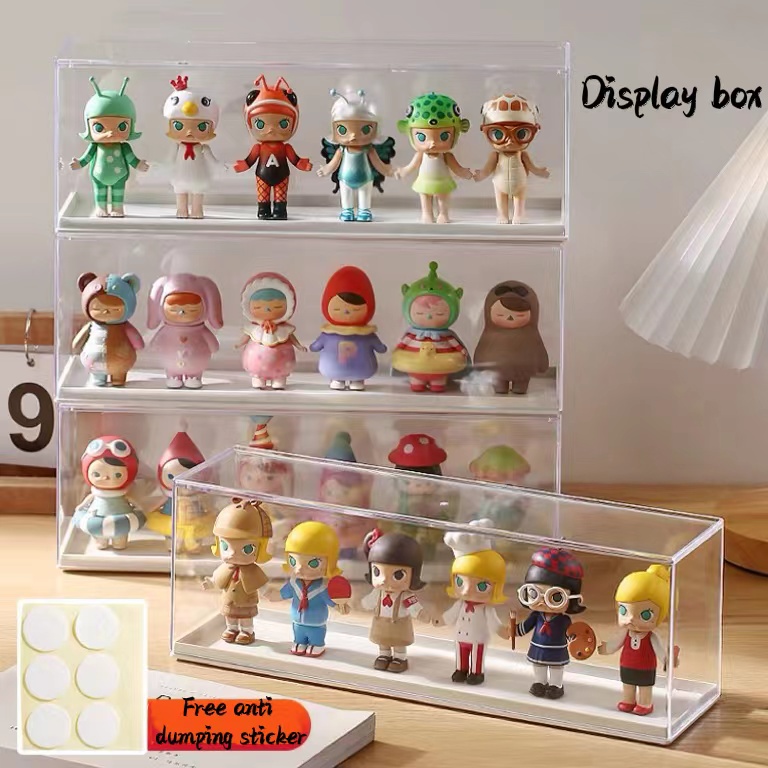 Display Cabinet Transparent Box Stackable Lego Popmart Molly Display ...
