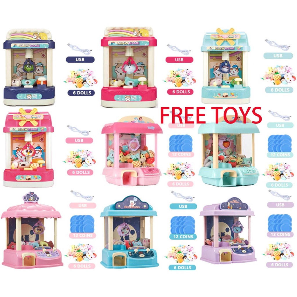 💓Arcade Toy Claw Machine💓 - USB Powered. UFO CATCHER MACHINE | Shopee ...