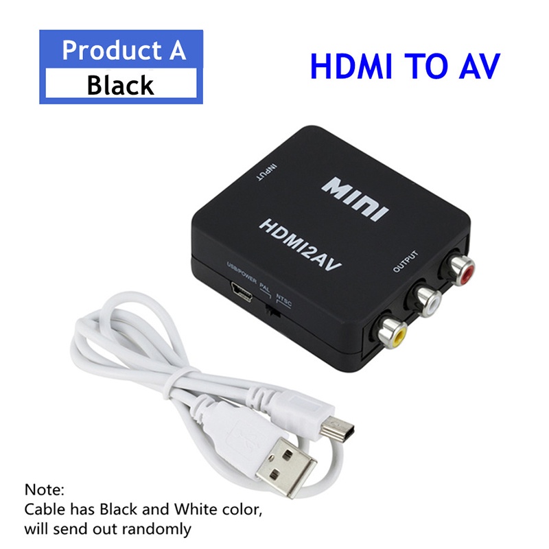 🔥SG🔥 Video Audio AV to HDMI Converter HDMI to AV RCA Adapter Mini HD2AV ...