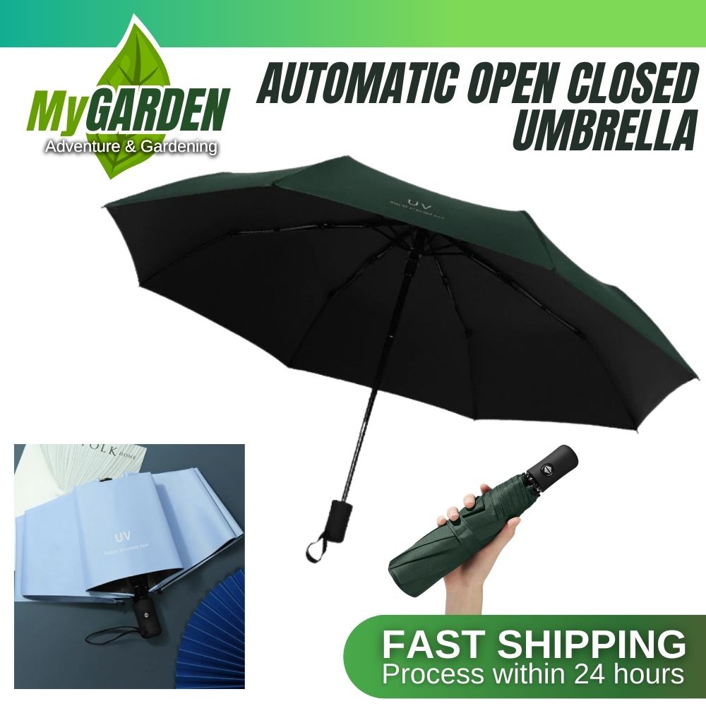 UV Parasol Automatic Open Closed Umbrella Women Men Auto Open Outdoor ...