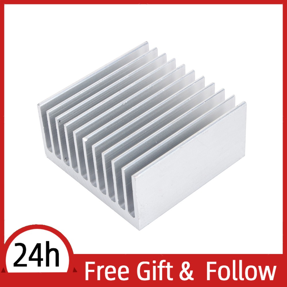 Aluminium Heatsink Heat Sink 11 Tooth 40mm*40mm*20mm White | Shopee ...
