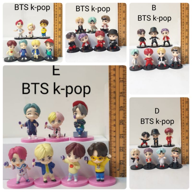 Figure set of 7 bts kpop topper toy display | Shopee Singapore