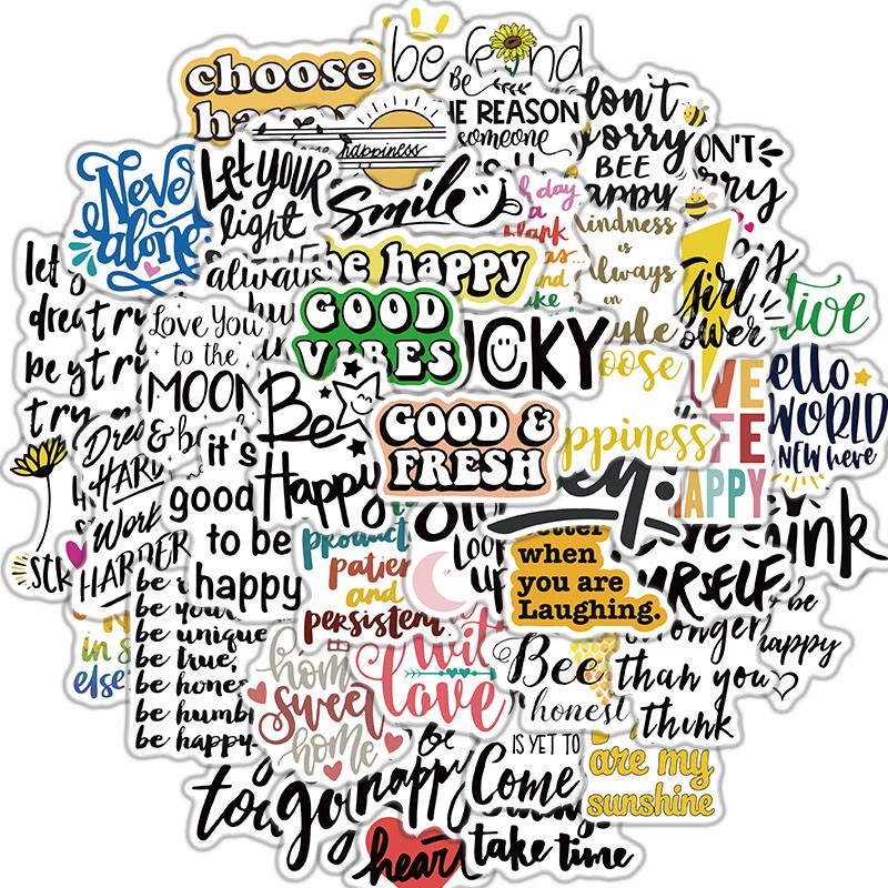 50 Inspirational Motivational Quote Stickers Vinyl Waterproof Vsco ...