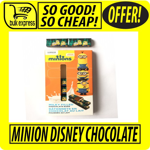 MINION CHOCOLATE BAR BISCUIT MILK YUMMY DISNEY CARTOON | Shopee Singapore