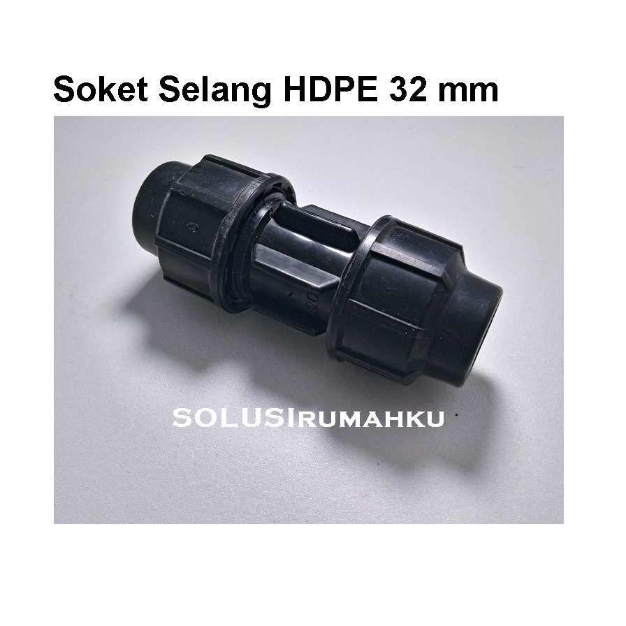 HITAM Hdpe Plain Socket 1" Hose Socket k Black PE Hose 1 Inch PDAM Hose ...