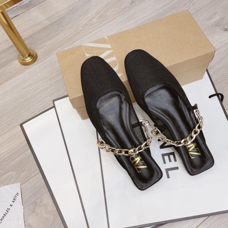 Mule Shoes With Mesh Chain | Shopee Singapore