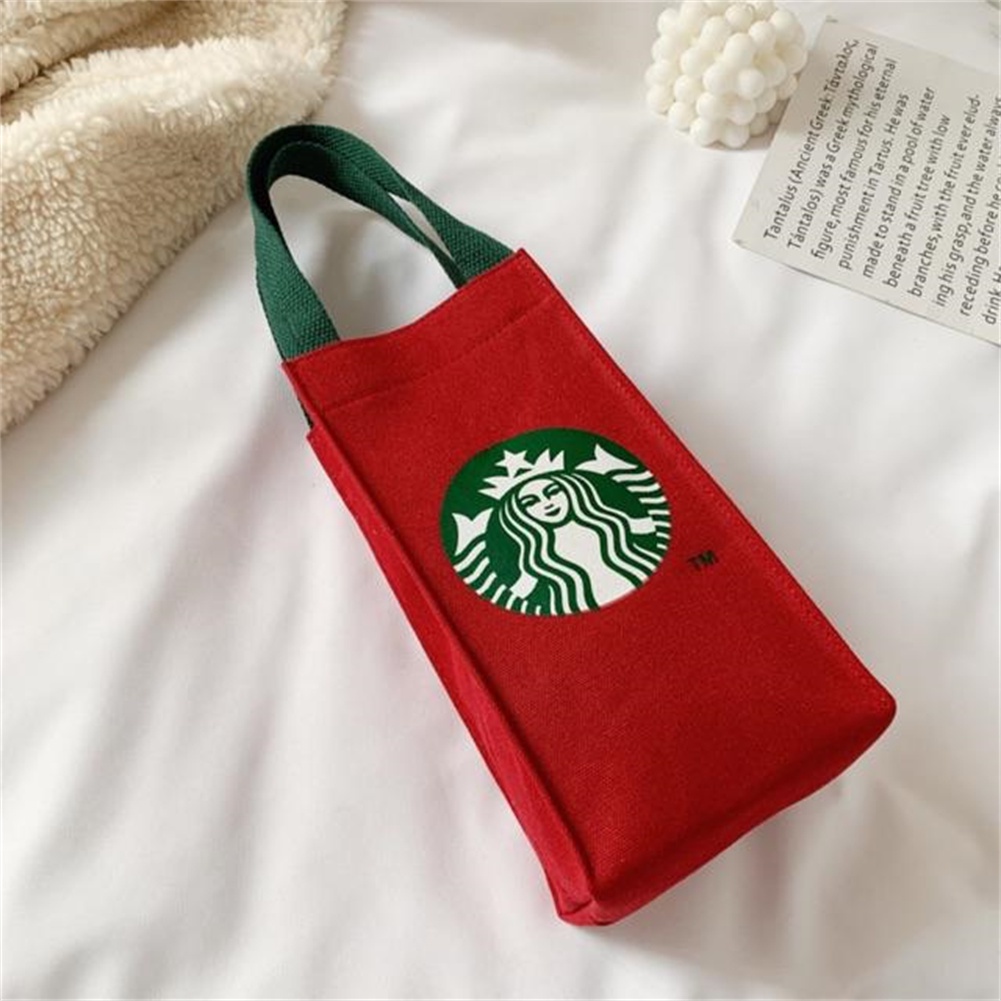 Starbucks Canvas Bag Bottle Holder Bottle Bag High Quality Small Hand ...