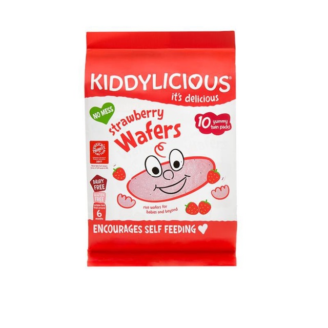 Kiddylicious MAXI Wafers Strawberry (40g) | Shopee Singapore