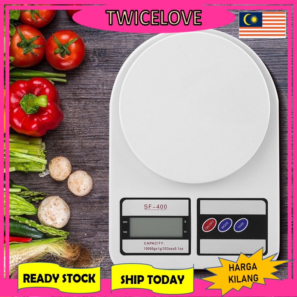 TWICELOVE 10 kg (SF-400) Digital LCD Scale High Precision Electronic Baking Digital Scale Food ...