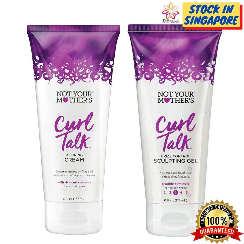 Not Your Mothers Curl Talk Defining Cream Frizz Control Sculpting