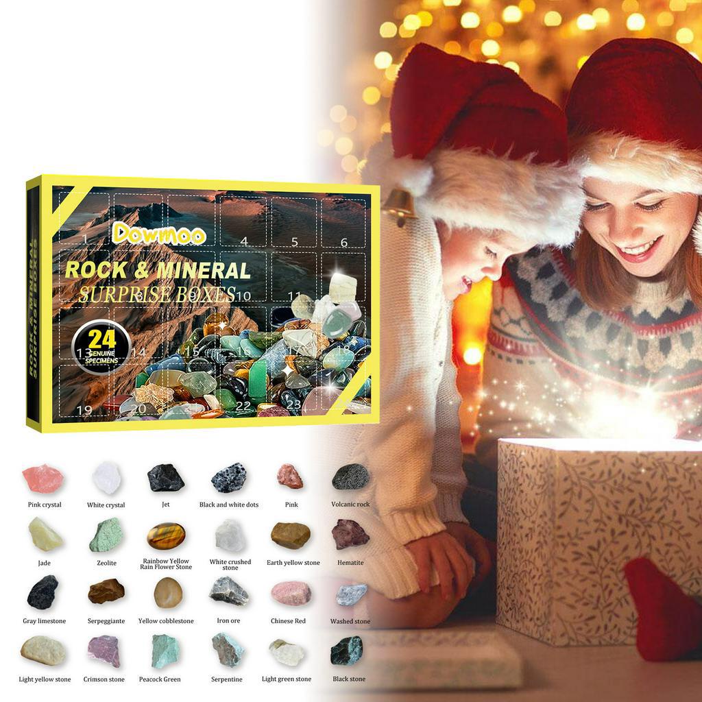 Dowmoo Ore Blind Box Toy Gift Box 24 Compartments Treasure Ore Blind ...