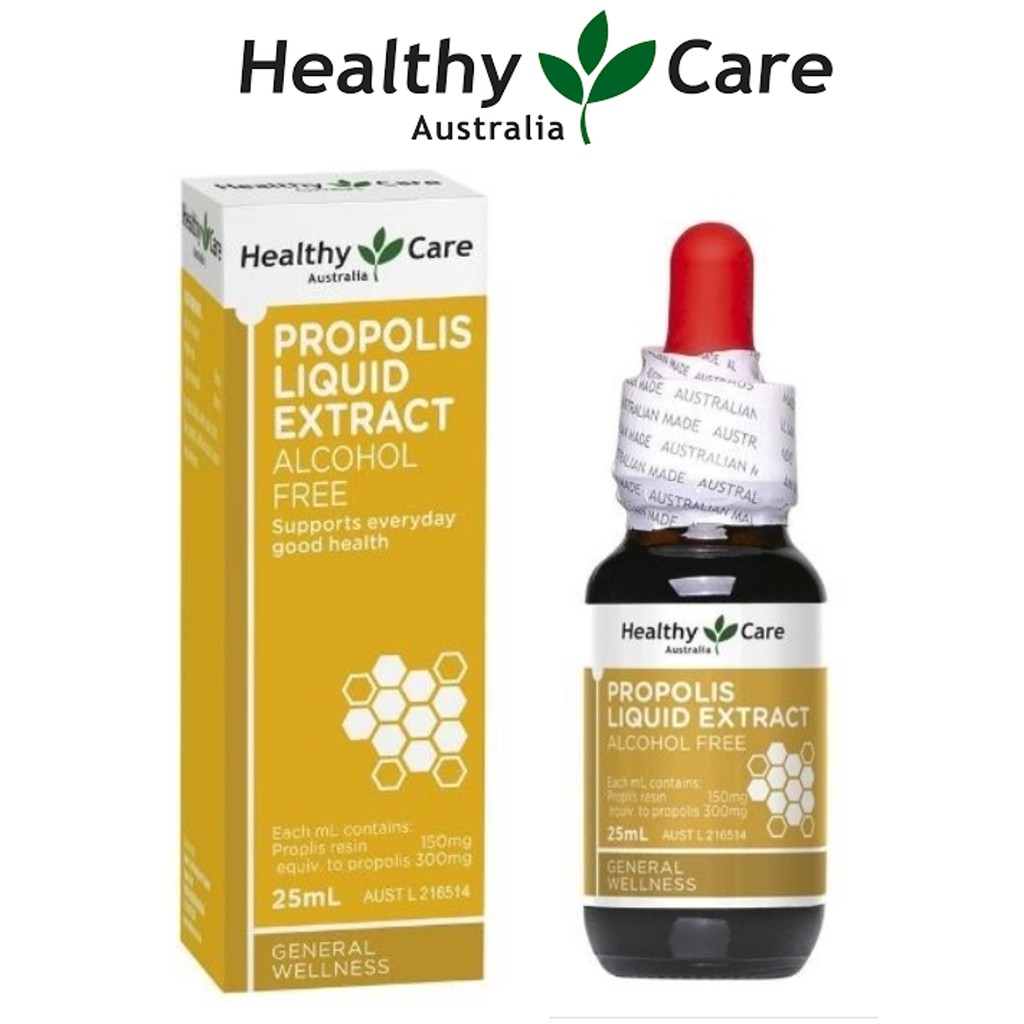 Healthy Care Propolis Liquid Extract 25ml (Expiry: Nov 2025) Alcohol ...