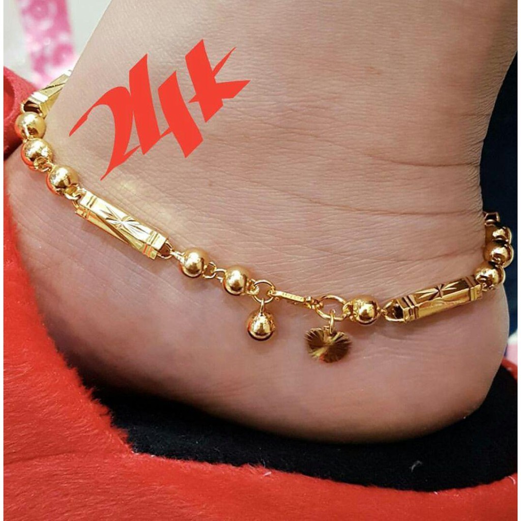 COP 916 KOREAN GOLD EXACTLY FOOT CHAIN (ANKLET) | Shopee Singapore
