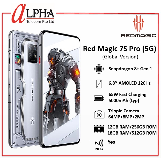 [Official Global Version] Nubia Red Magic / Redmagic 7S Pro 5G | Shopee Singapore