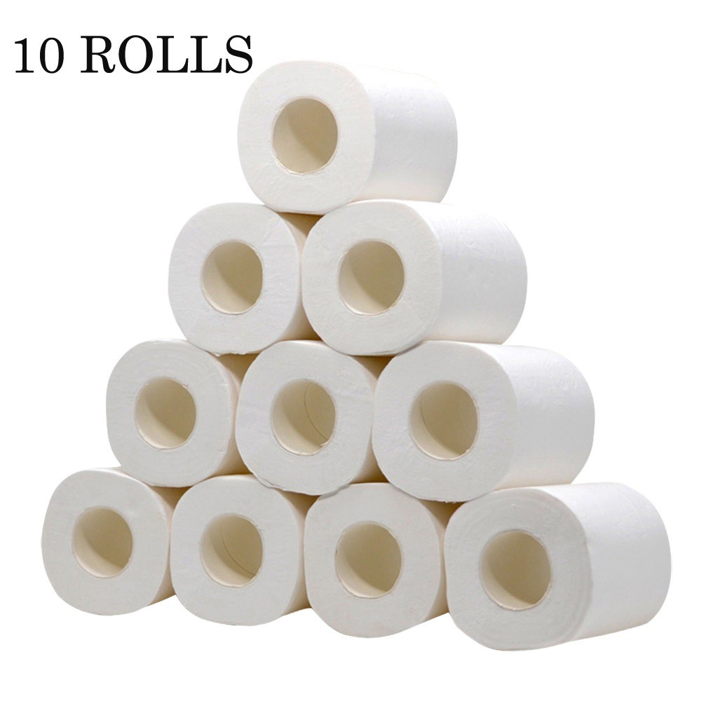 Economy Toilet Roll Tissue Paper / Bathroom Recycle Tissue Paper (10 ...