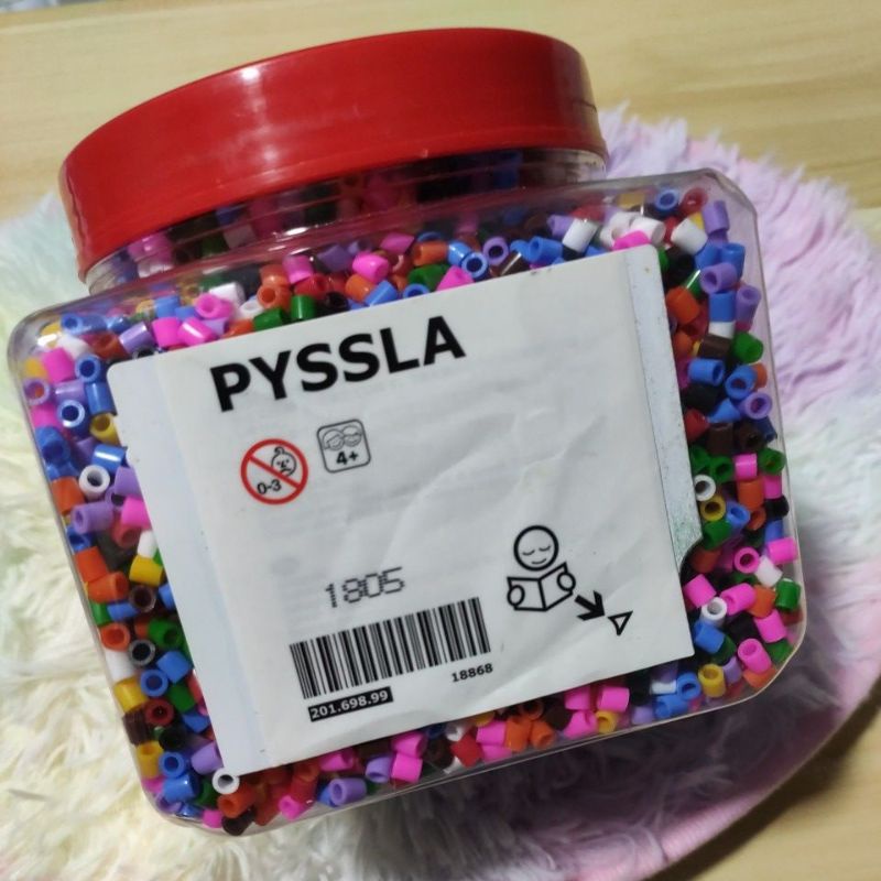 IKEA BEADS PYSSLA (PRELOVED IN BOX): Mainan ikea | Shopee Singapore