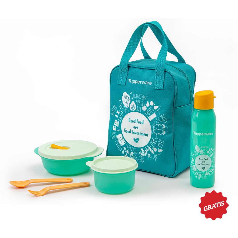 Tupperware Lunch Box Set Go Green Lunch Set | Shopee Singapore