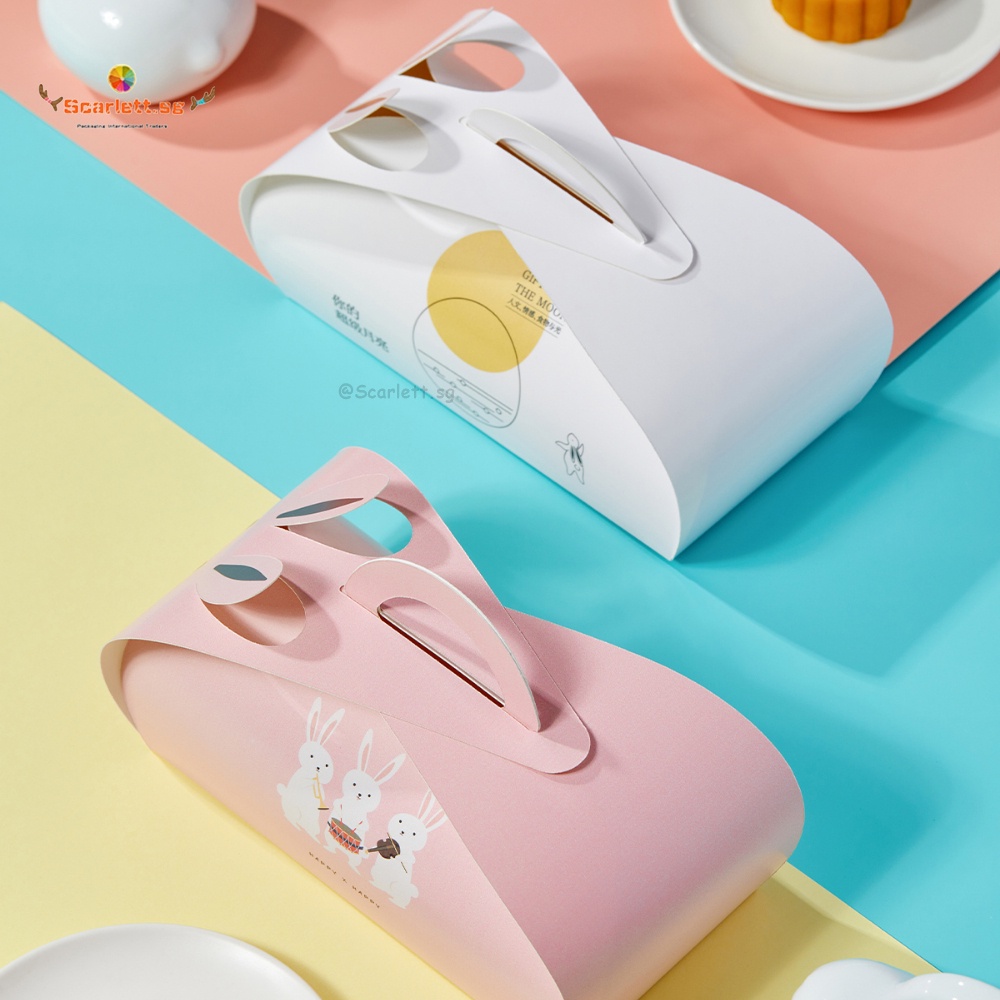 [10pcs/lot] Creative Mid-Autumn Festival Mooncake Box / Lovely Protable ...