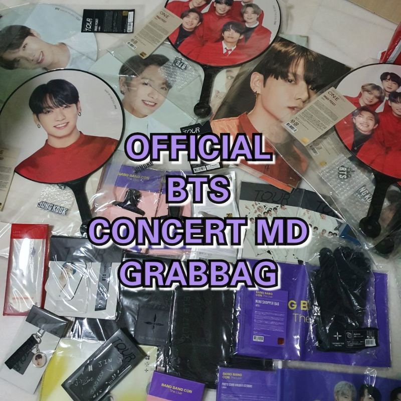 OFFICIAL BTS MD GRABBAG - BANG BANG CON / LOVE YOURSELF / WINGS / MAP OF THE SOUL MOTS CONCERT ...