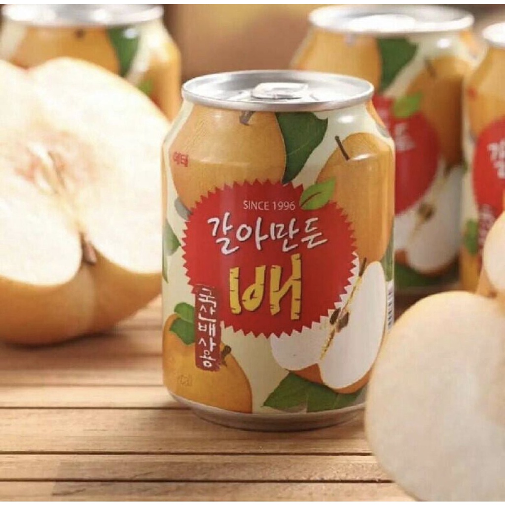 [Haitai] Crushed Pear 238ml 해태 갈아만든 배 238ml | Shopee Singapore