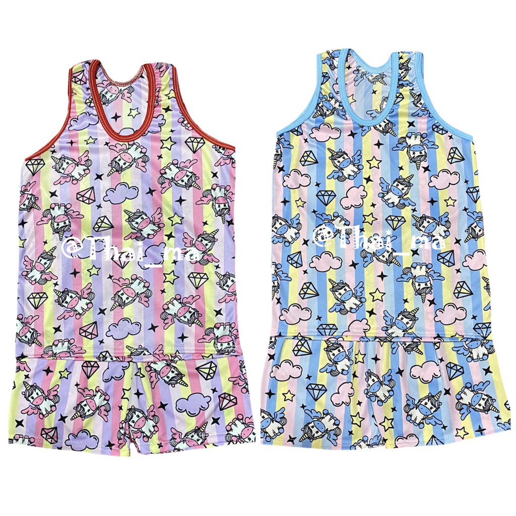 Children's Tank Top Set unicorn Pattern (unicorn) For Children Aged 6-3 ...