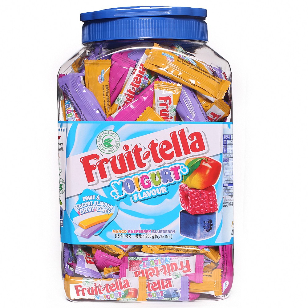 [Fruit-Tella] Fruit&Yogurt Flavour chewy candy 1300g | Shopee Singapore
