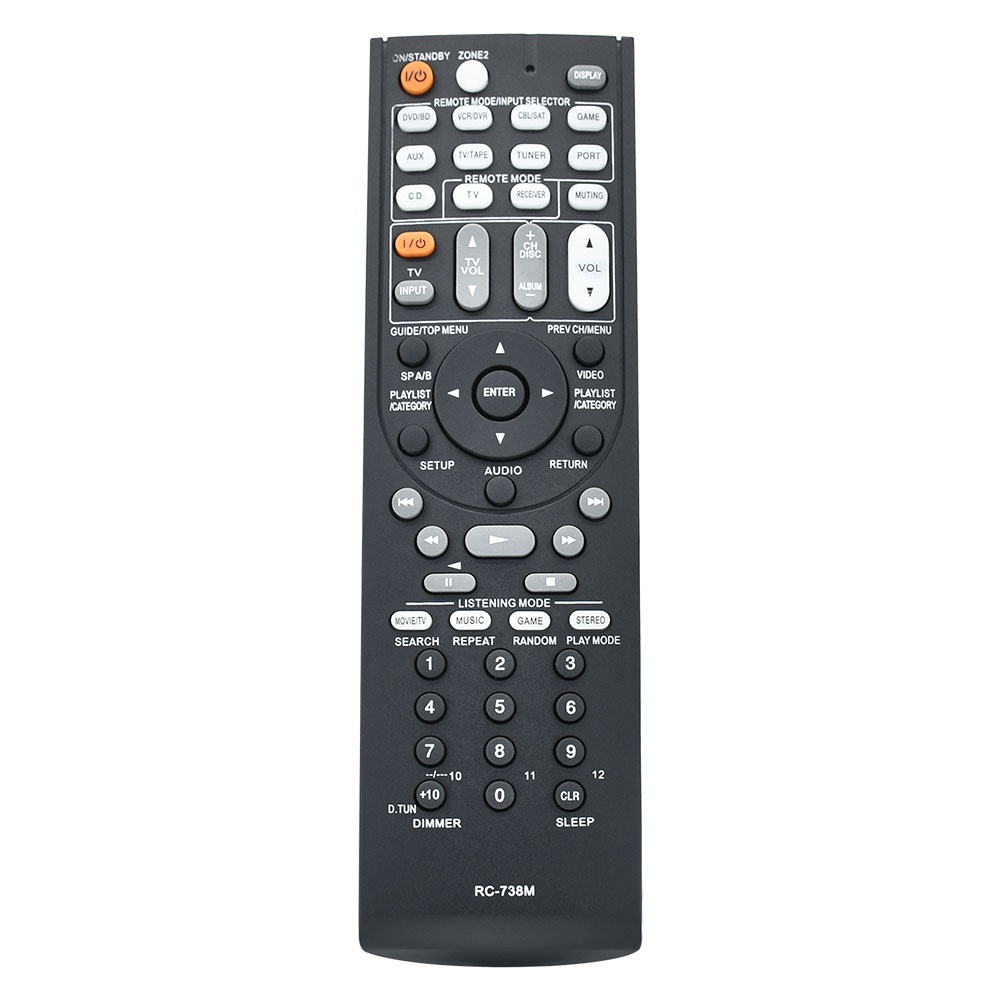 New Replacement Remote Control RC-738M for Onkyo AV Receiver HT-RC160 ...