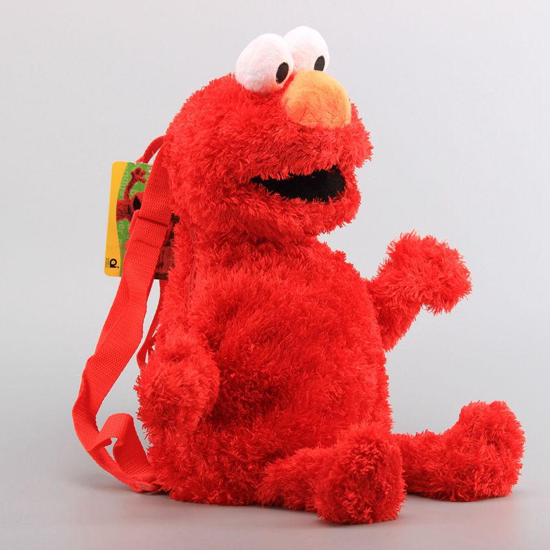 Delightful Sesame Street Plush Backpack Elmo Cookie Monster Big Bird ...