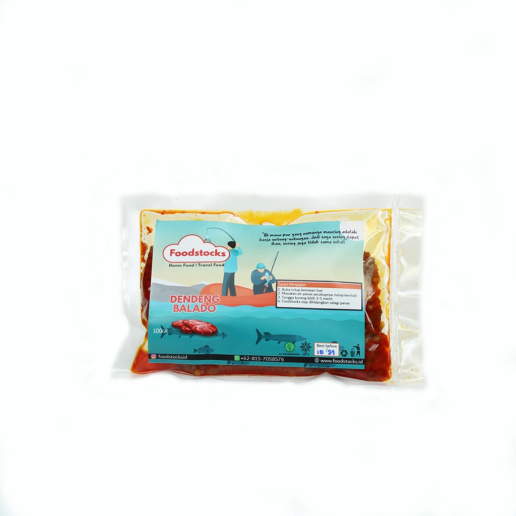 Foodstocks Jerky Balado Sachet 100gr - Frozen Food Ready to Serve No ...