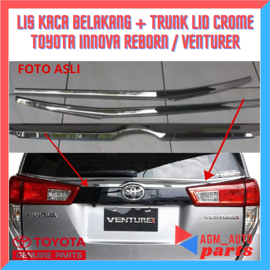 Rear window trim + trunk lid for toyota innova venturer/trunk lid ...