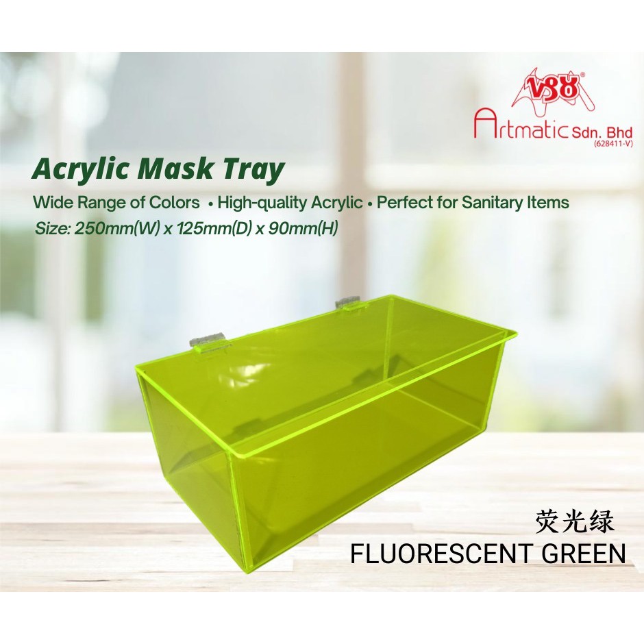 Artmatic | Colorful Acrylic Face Mask Storage Box / Bekas Simpan Face ...