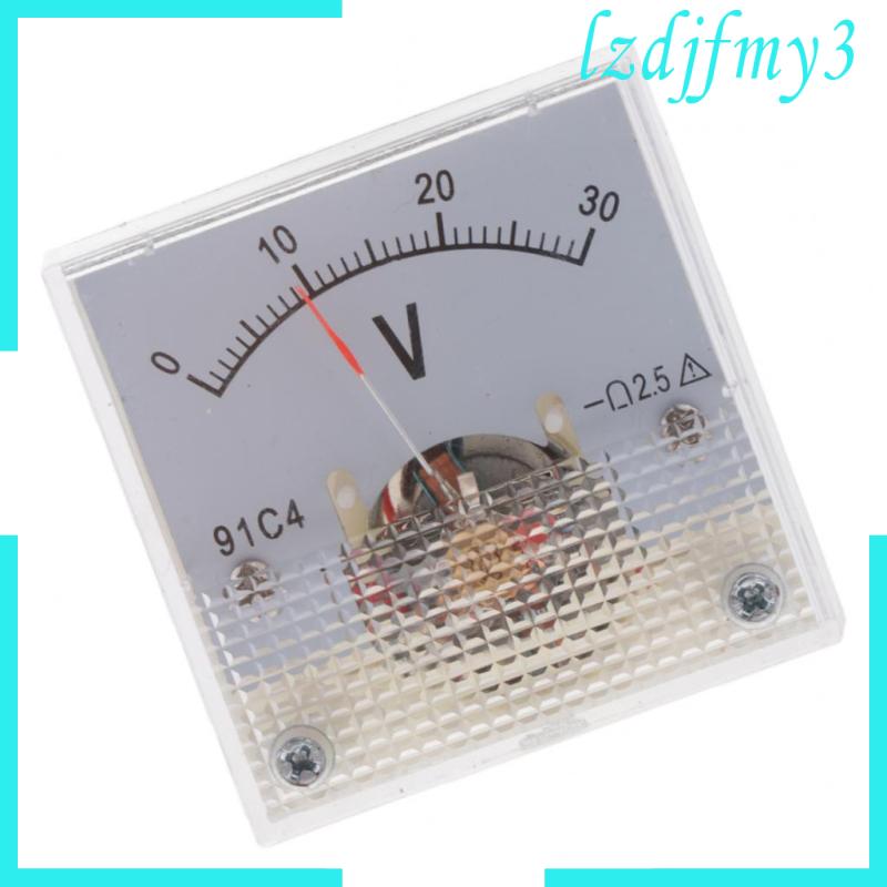 DC Rectangle Analog Voltmeter Panel Meter Gauge Circuit Testing 0-3V ...
