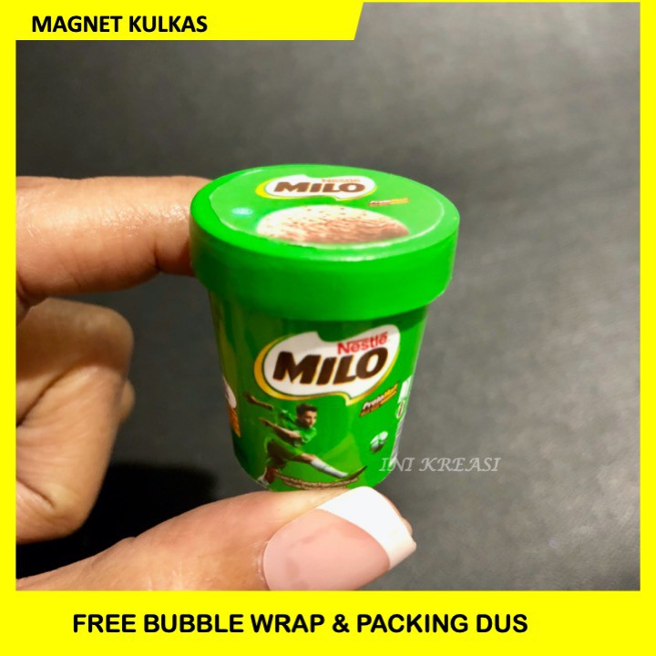Milo ICE CREAM CUP Fridge Miniature MAGNET | Shopee Singapore