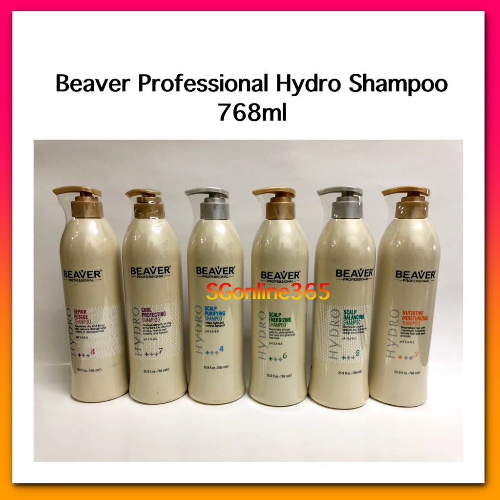 Beaver Professional Hydro Shampoo/Conditioner 768ml | Shopee Singapore