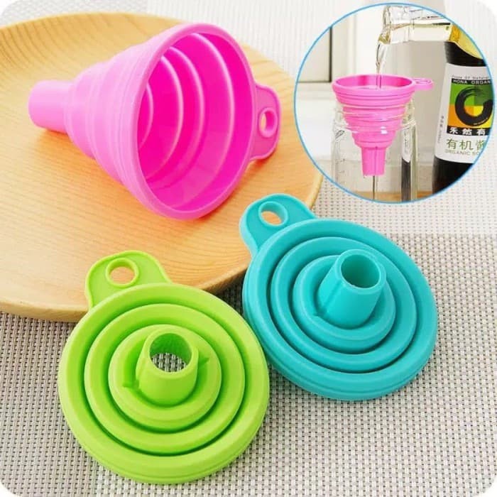 FOLDABLE SILICONE FUNNEL ORIGINAL Silicone Oil Funnel/ | Shopee Singapore
