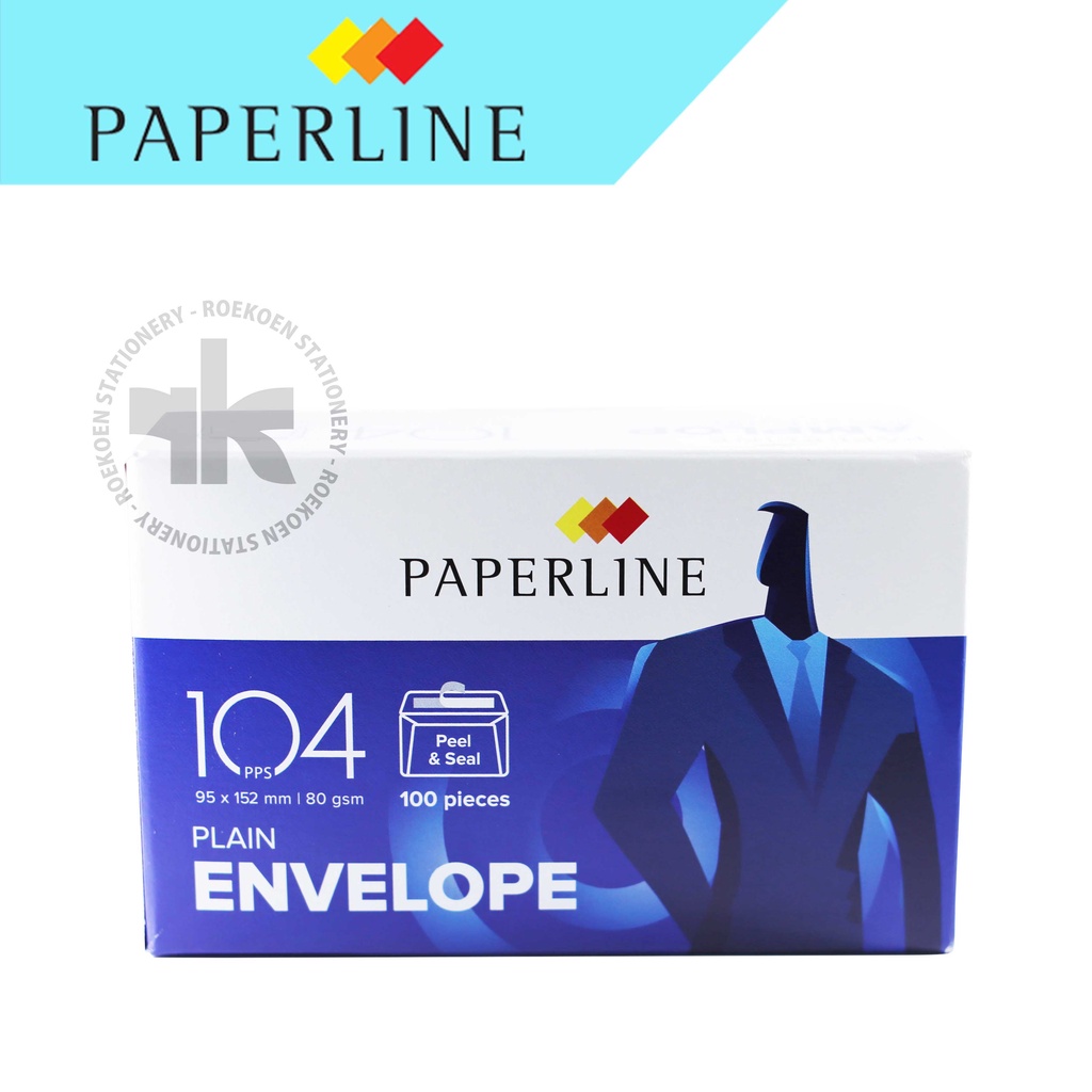 Paperline Plain White Envelope 104 152 x 95mm With Adhesive (Blue Box ...