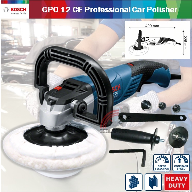 BOSCH GPO 12-CE 1250W VARIABLE SPEED CONTROL HEAVY DUTY POLISHER (1 ...
