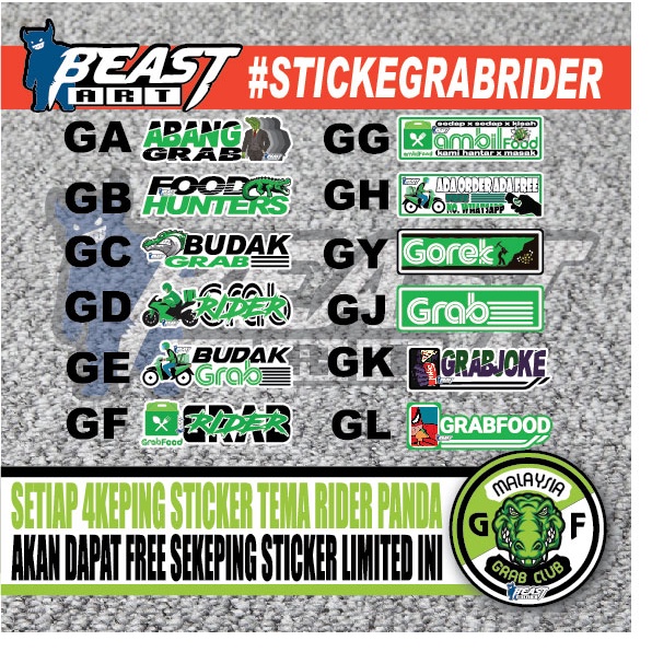 Sticker Rider / Sticker Beast Art | Shopee Singapore