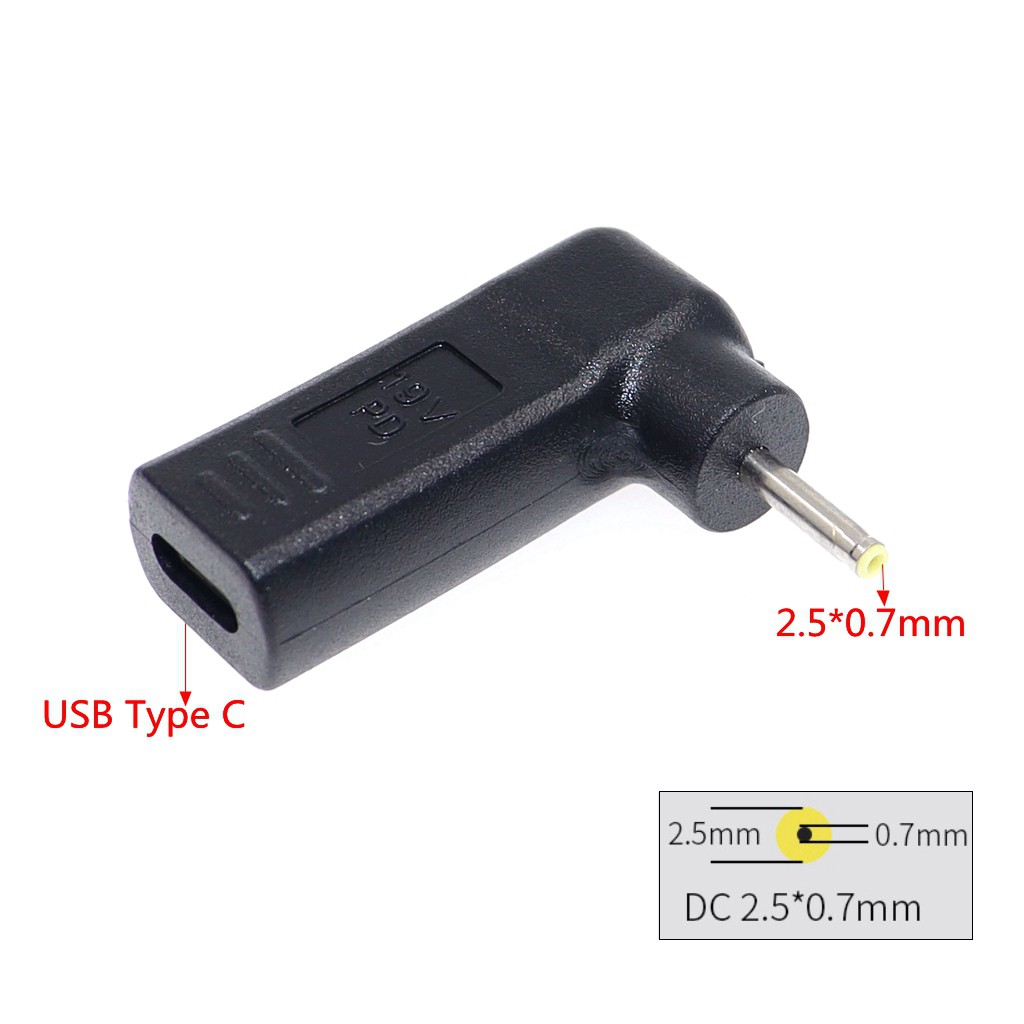 Laptop Power Adapter Connector Dc Plug USB Type C Female to Universal ...