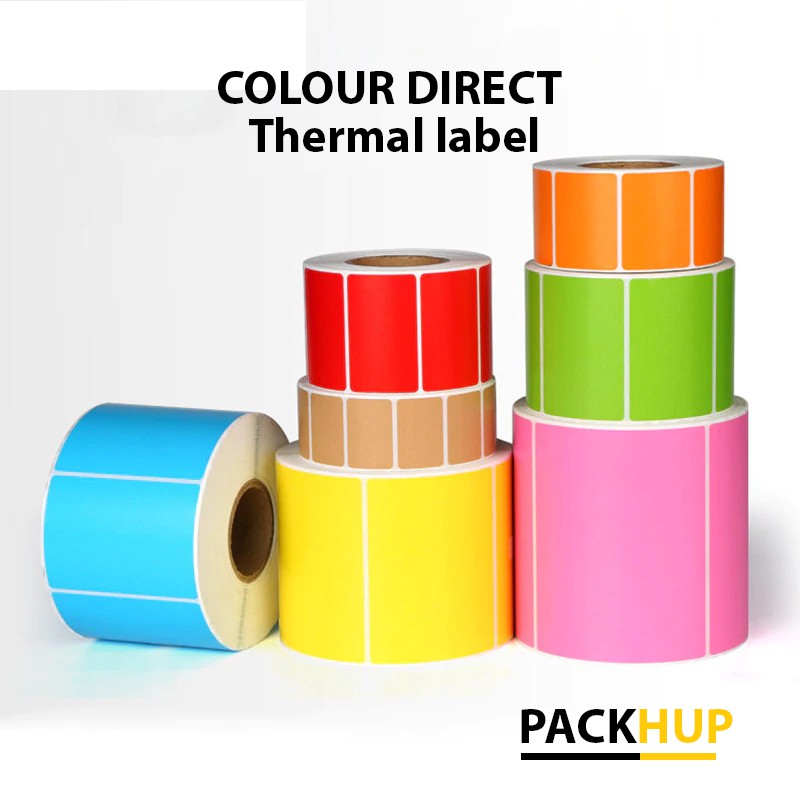 Colour Thermal Printing Label Roll Self Adhesive Sticker Direct thermal ...